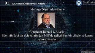 MD6 Hash Algorithm | PPTX