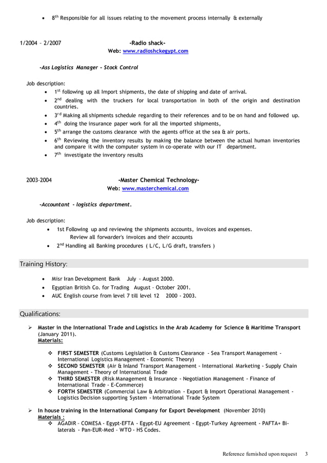 Ahmed Mohamed Gamal CV | PDF