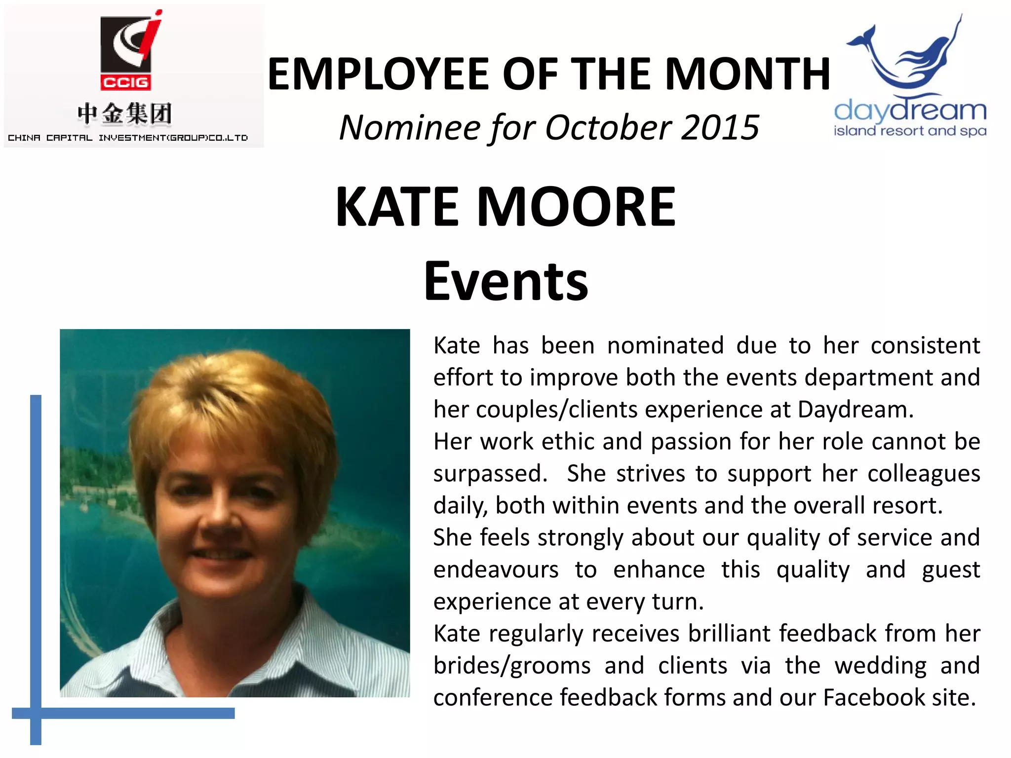 EOM Poster Nominees October 2015 Kate Moore | PPT