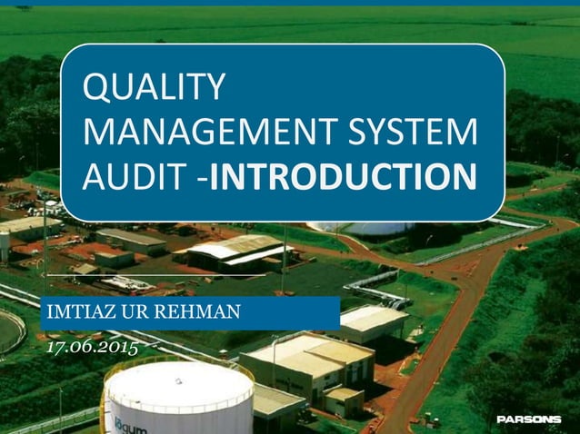 QMS Audit Process June 2015 | PPSX