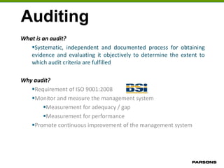QMS Audit Process June 2015 | PPSX