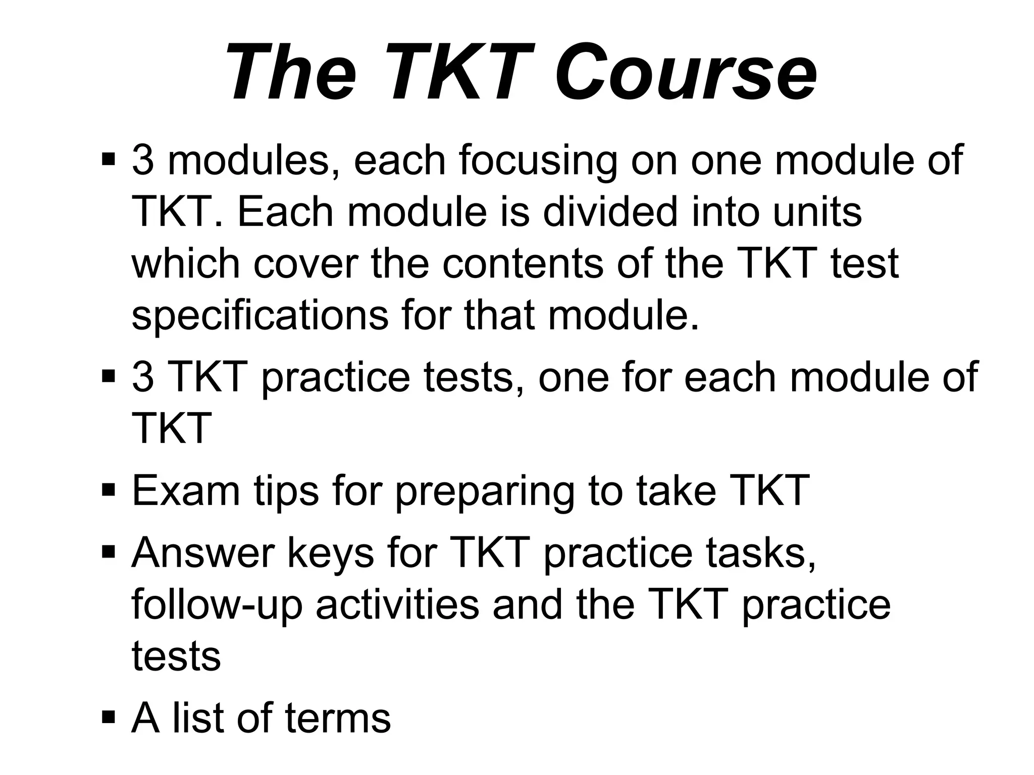 tkt-power-point-presentation | PPT