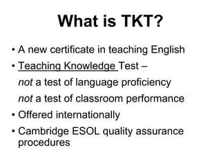 tkt-power-point-presentation | PPT
