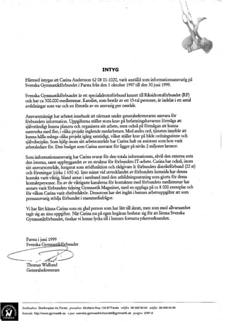 Intyg Gymnastikförbundet | PDF