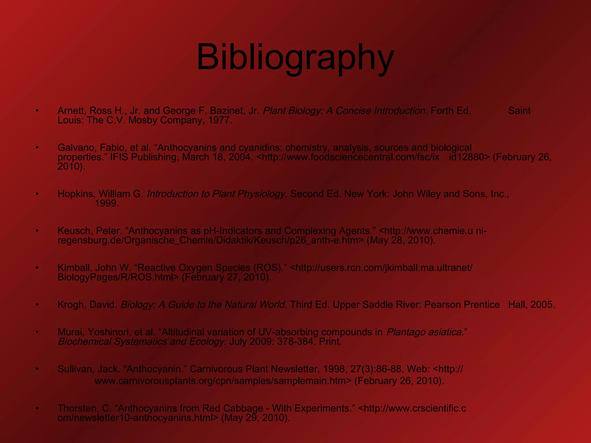 anthocyanin | PPT