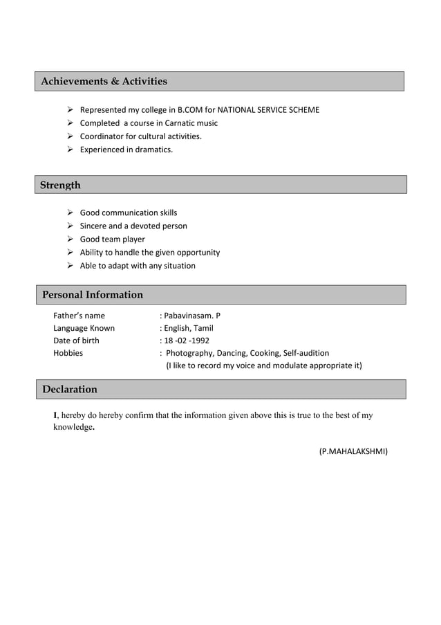 maha resume new 1 | PDF