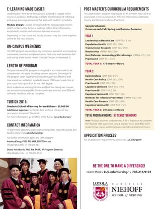 LOYOLA_DNP_INFO_2015 | PDF | Postgraduate Education | College Education