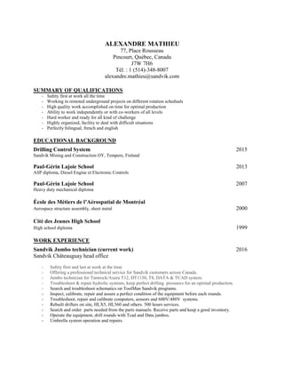 Resume Sept. 2016 | PDF