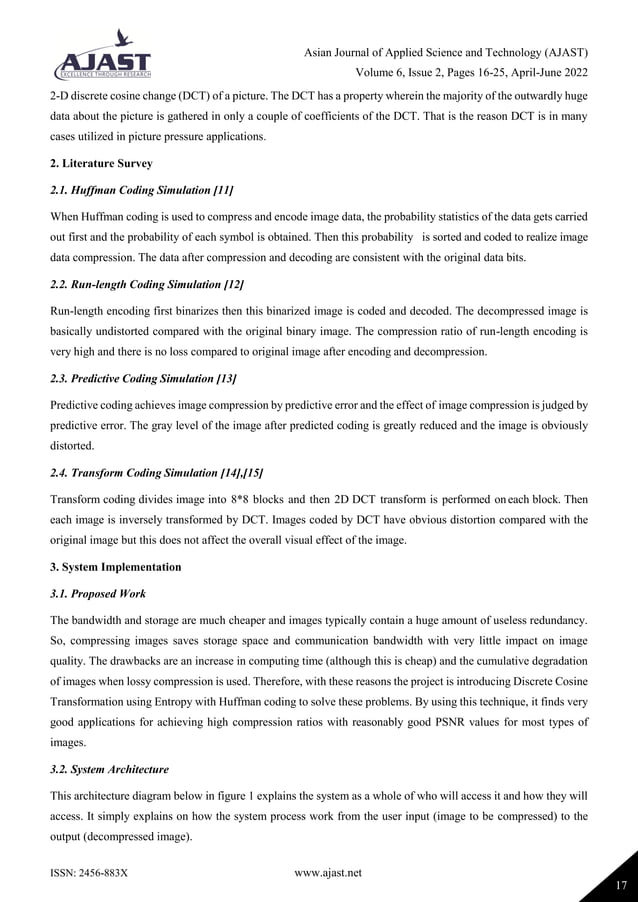 Medical Image Compression Using Dct With Entropy Encoding And Huffman On Mri Brain Images Pdf