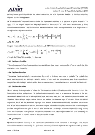 Medical Image Compression using DCT with Entropy Encoding and Huffman on MRI Brain Images | PDF