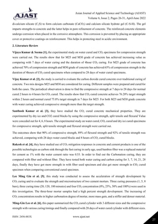 An Experimental Study on Curing of Mortar Cubes by Carbon Dioxide | PDF