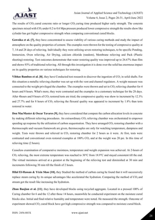 An Experimental Study on Curing of Mortar Cubes by Carbon Dioxide | PDF