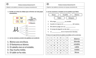 GRUPO CONSONANTICO BL | PDF