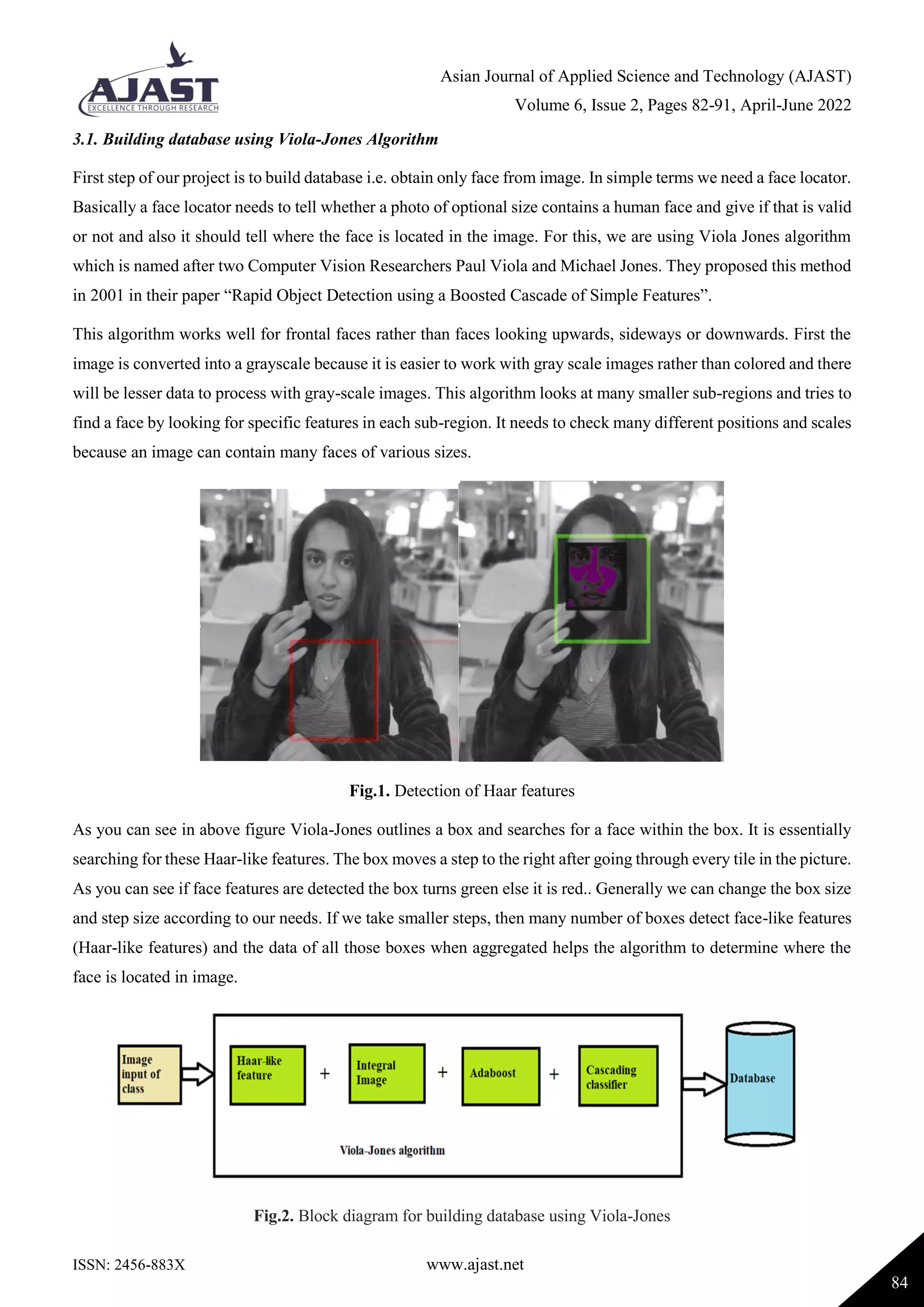 Automated Attendance System Based On Facial Recognition Using Viola