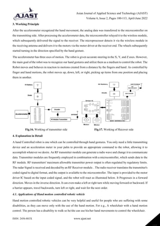 Robotic Vehicle with Hand Motion Control Using a RF Module | PDF
