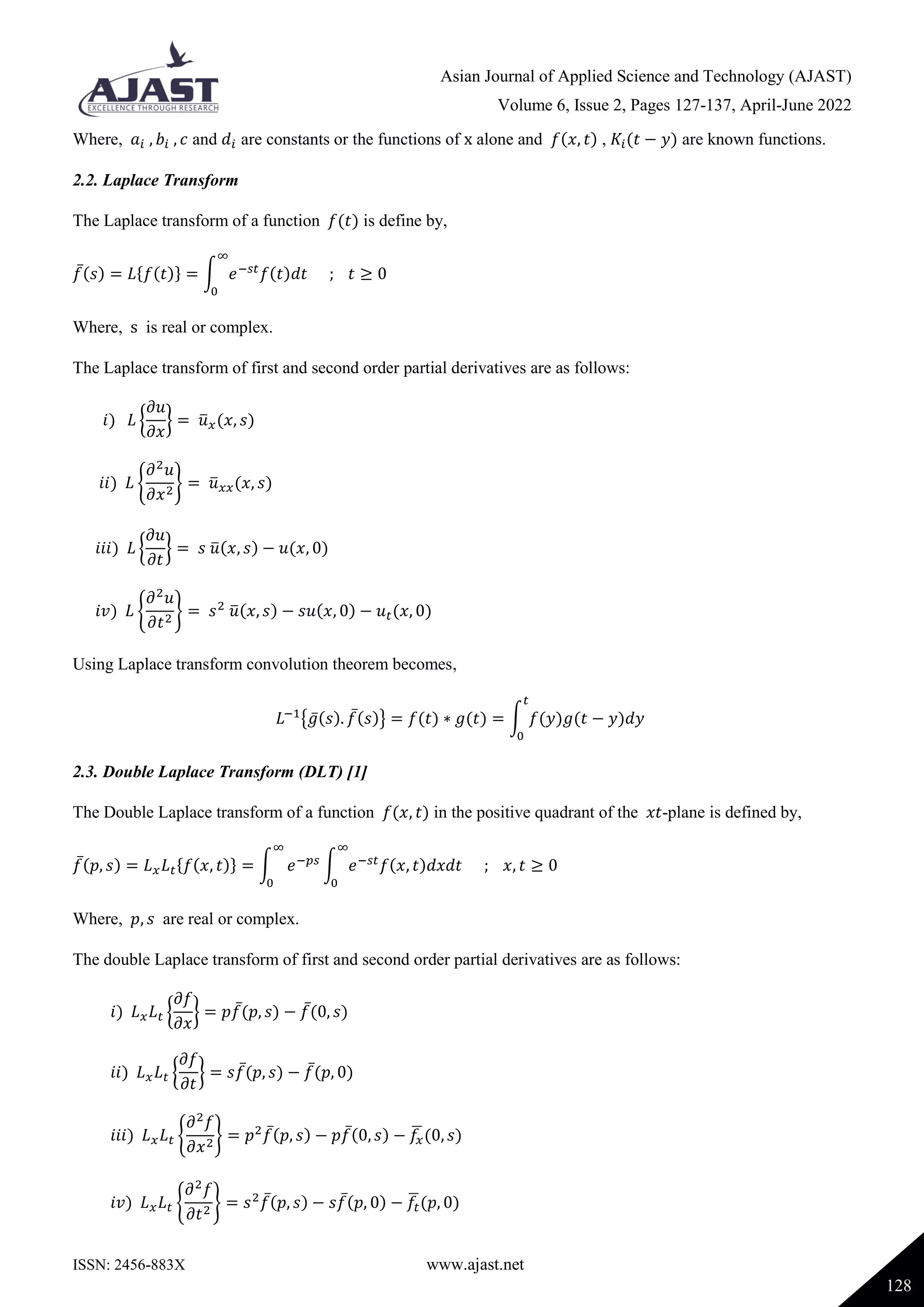 Analytical Solution Of Partial Integro Differential Equations Using Laplace Differential