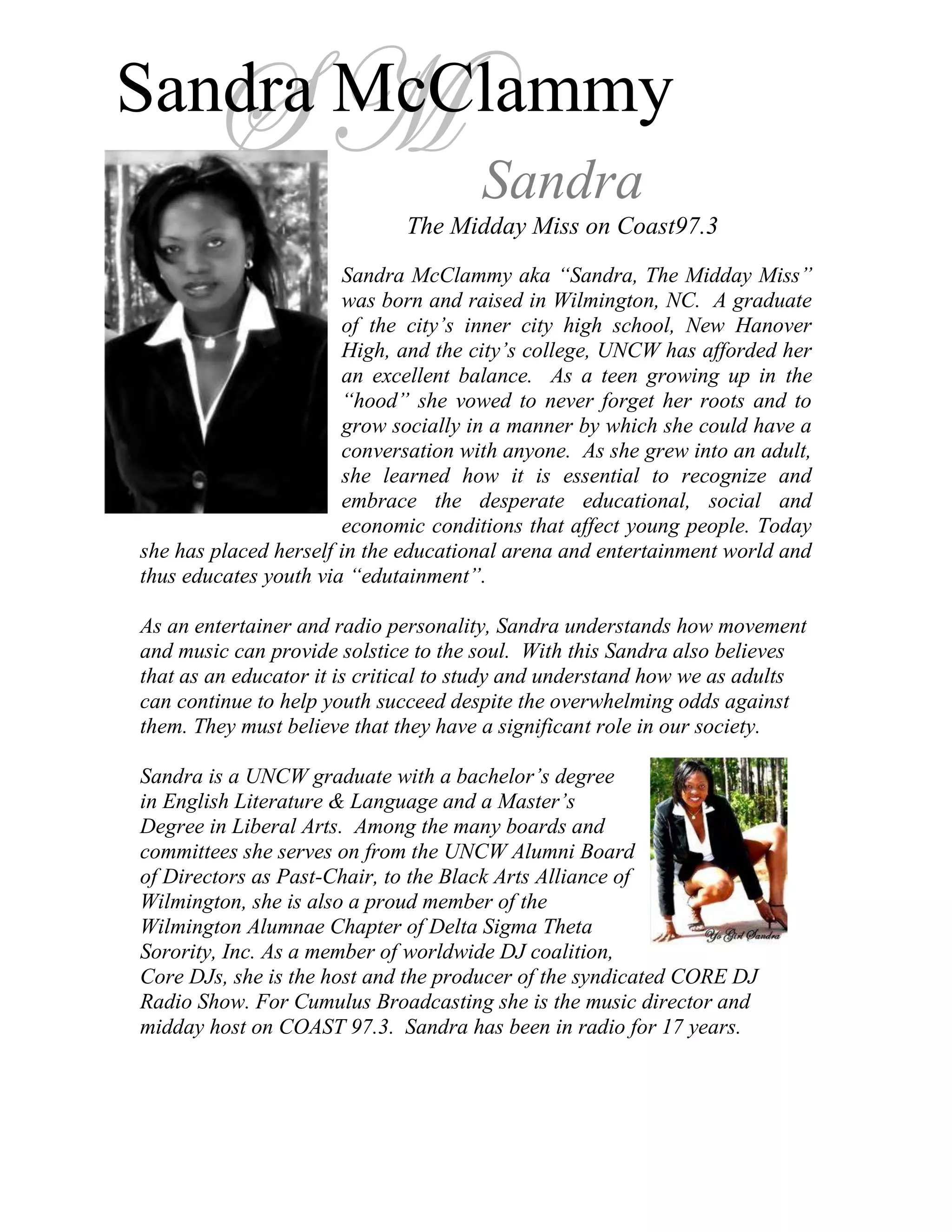 Sandra-radio bio(1) | PDF