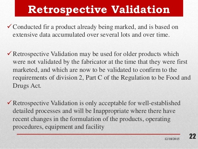 Process validation