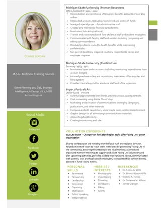 Connie Jordan Resume | PDF