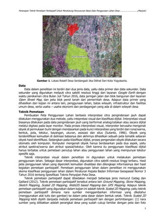 PENERAPAN TEKNIK PEMETAAN PARTISIPATIF UNTUK MENDUKUNG PENYUSUNAN BASIS ...