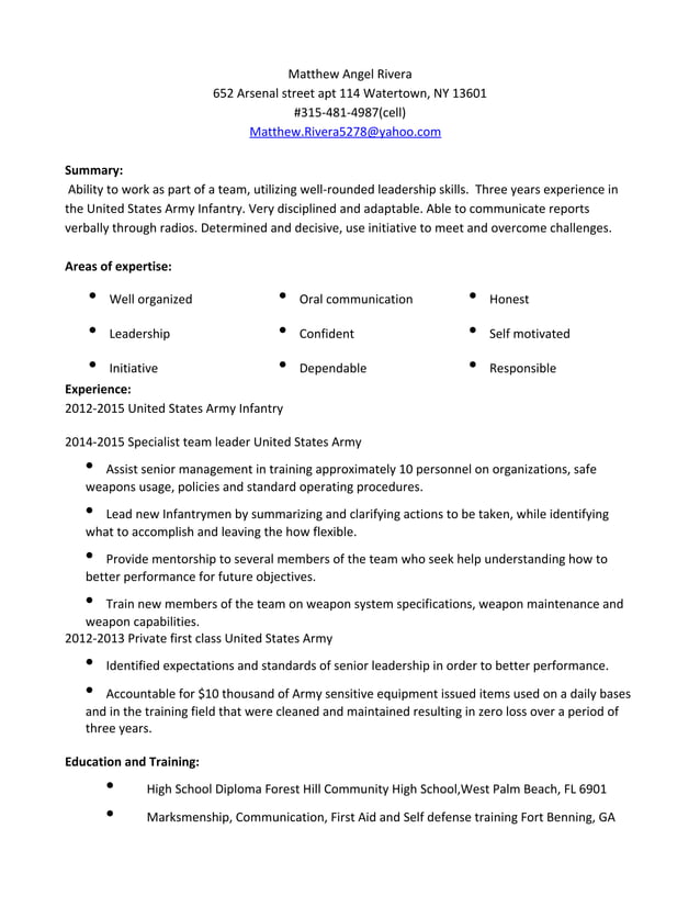 Riveras resume 2016 march | ODT | Business | Business and Finance