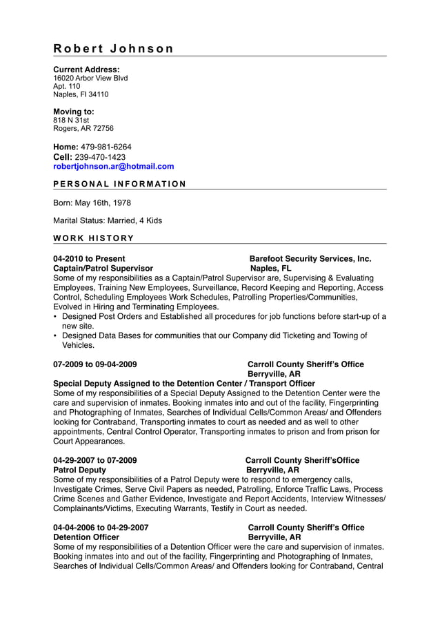 Robert Johnson Resume (1) | PDF | Law