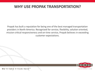 Propak Corporation -Profile | PPT