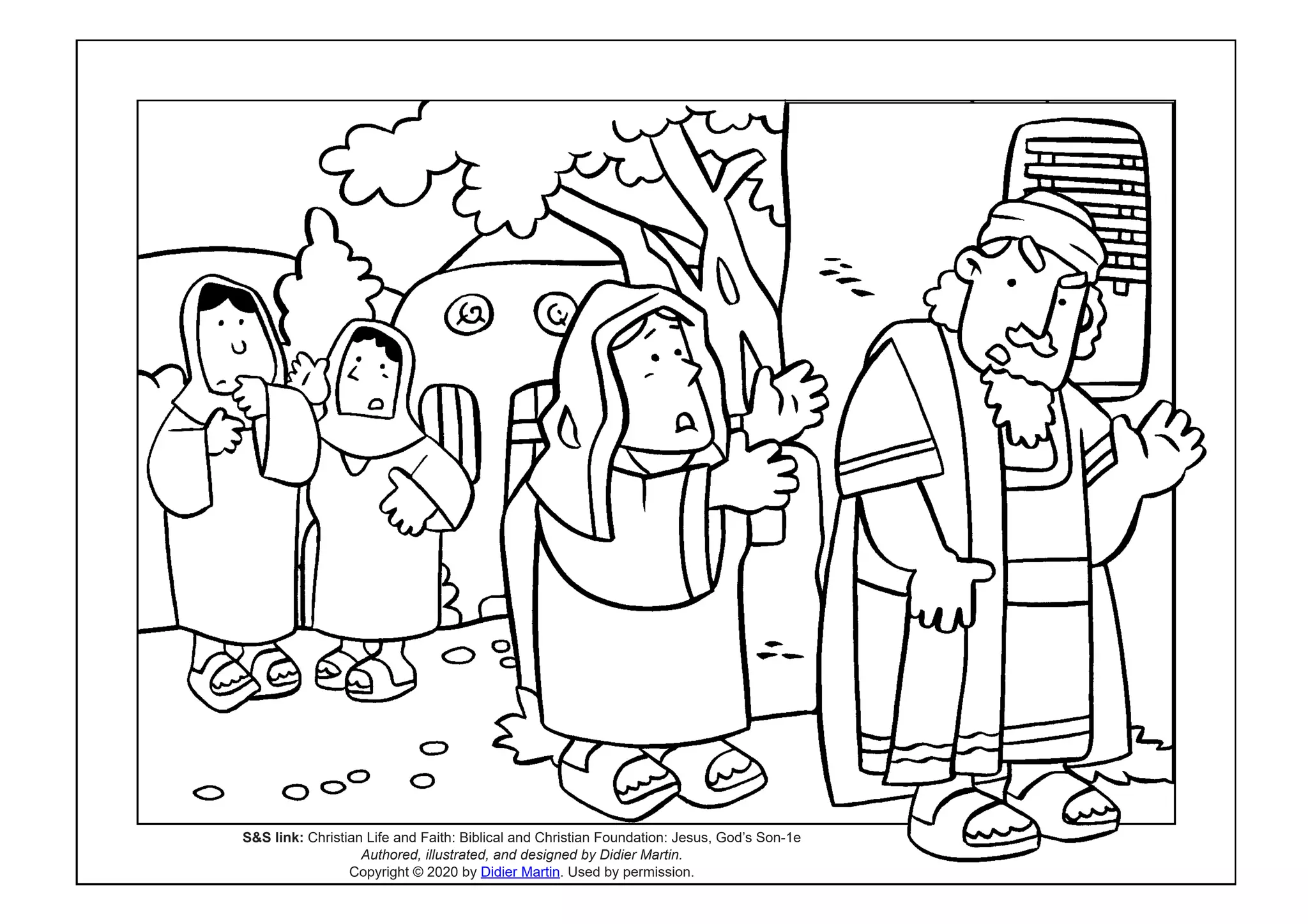 Coloring Page: The Parables of Jesus: The Persistent Woman | PPT