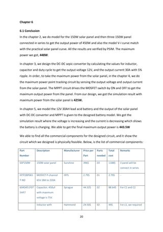 Design of 450W Solar Battery Charging System | PDF | Power and Energy Industry | Industries