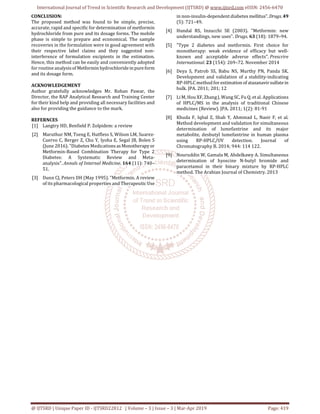 Analytical Method Development and Validation of Metformin Hydrochloride ...
