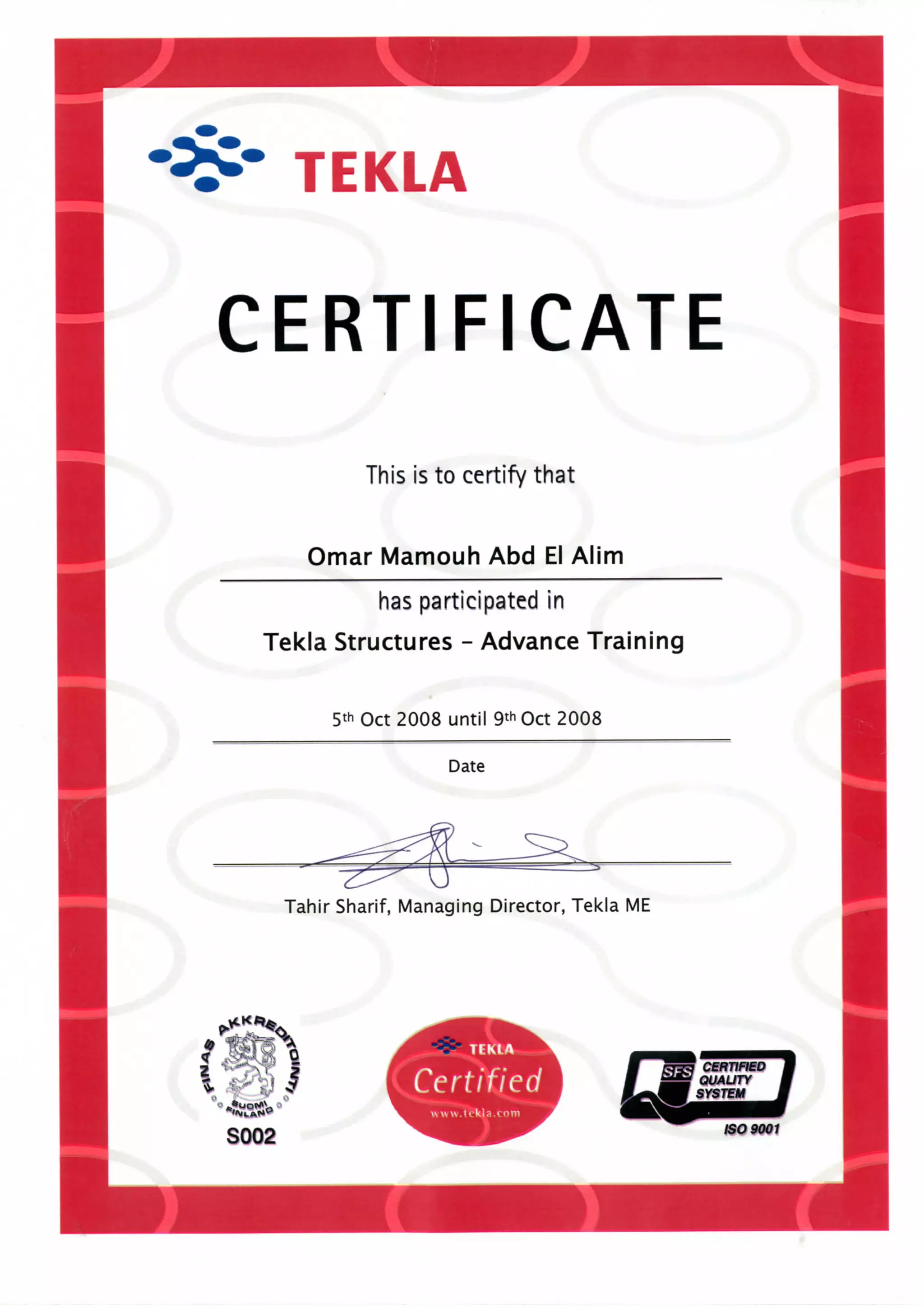 Tekla Certificate (Advanced Training) | PDF