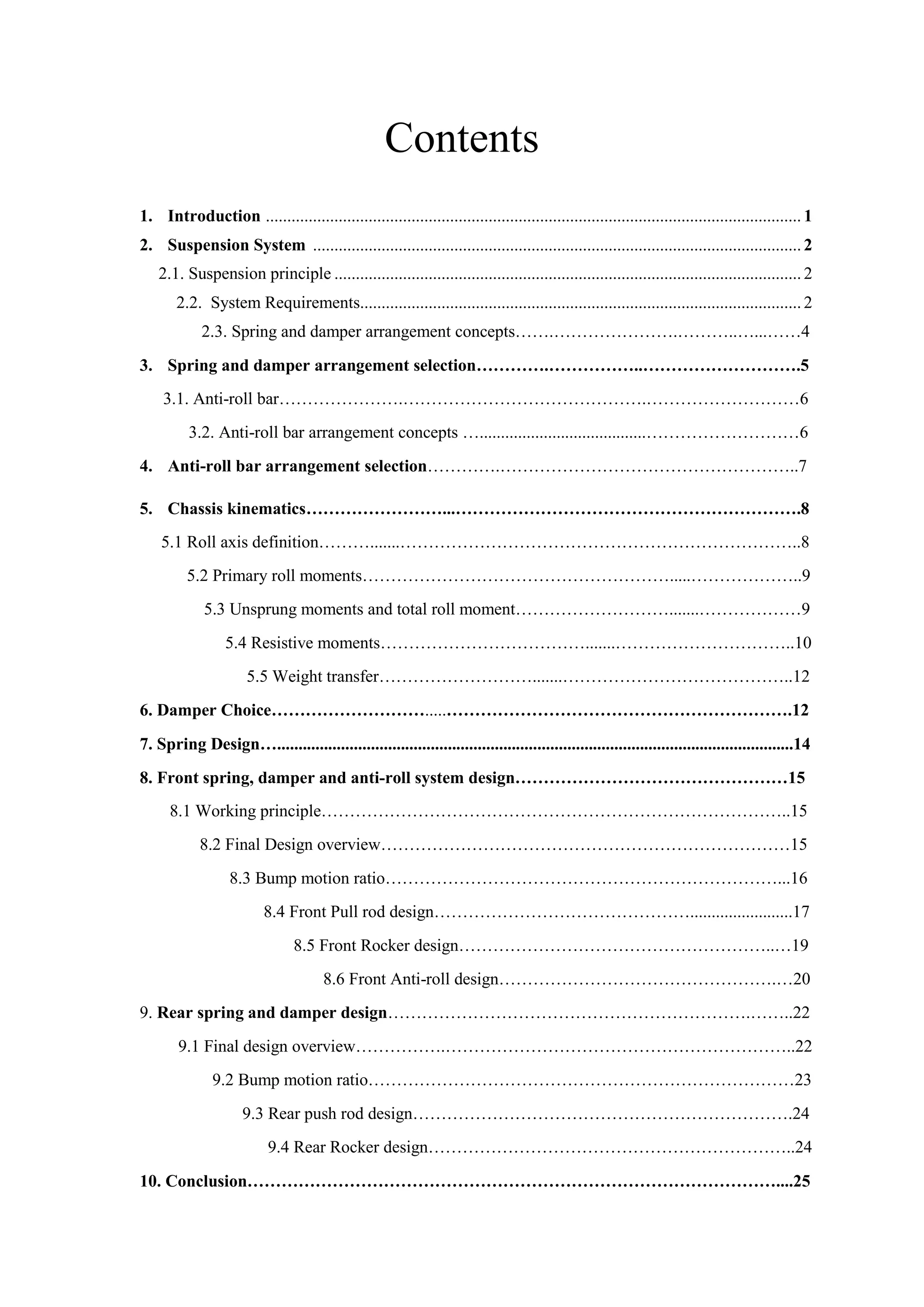 Dissertation - Design of a Formula Student Race Car Spring, Damper and ...