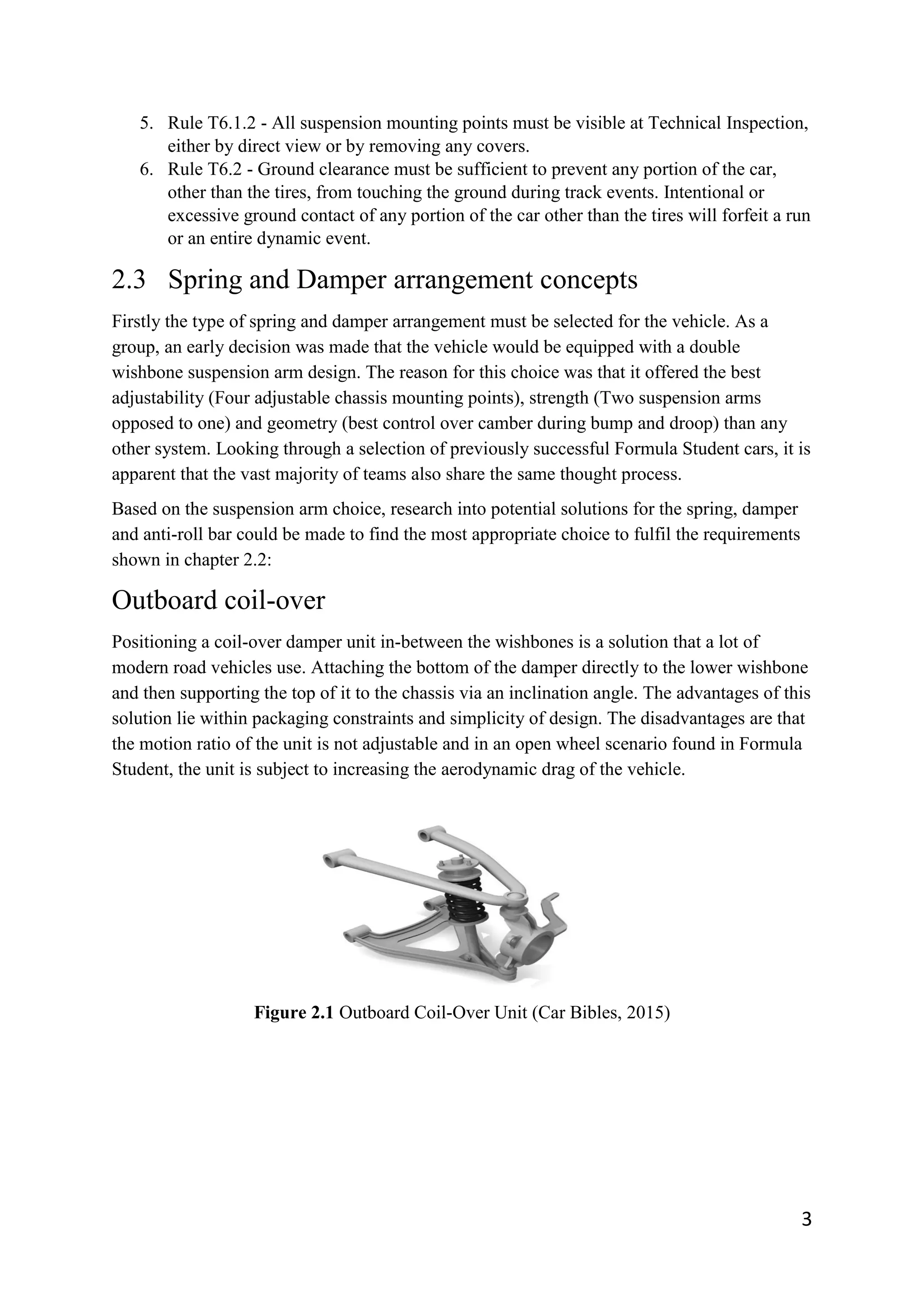 Dissertation - Design of a Formula Student Race Car Spring, Damper and ...