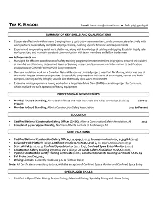 Mason, Tim_Final,resume 2014 | DOC