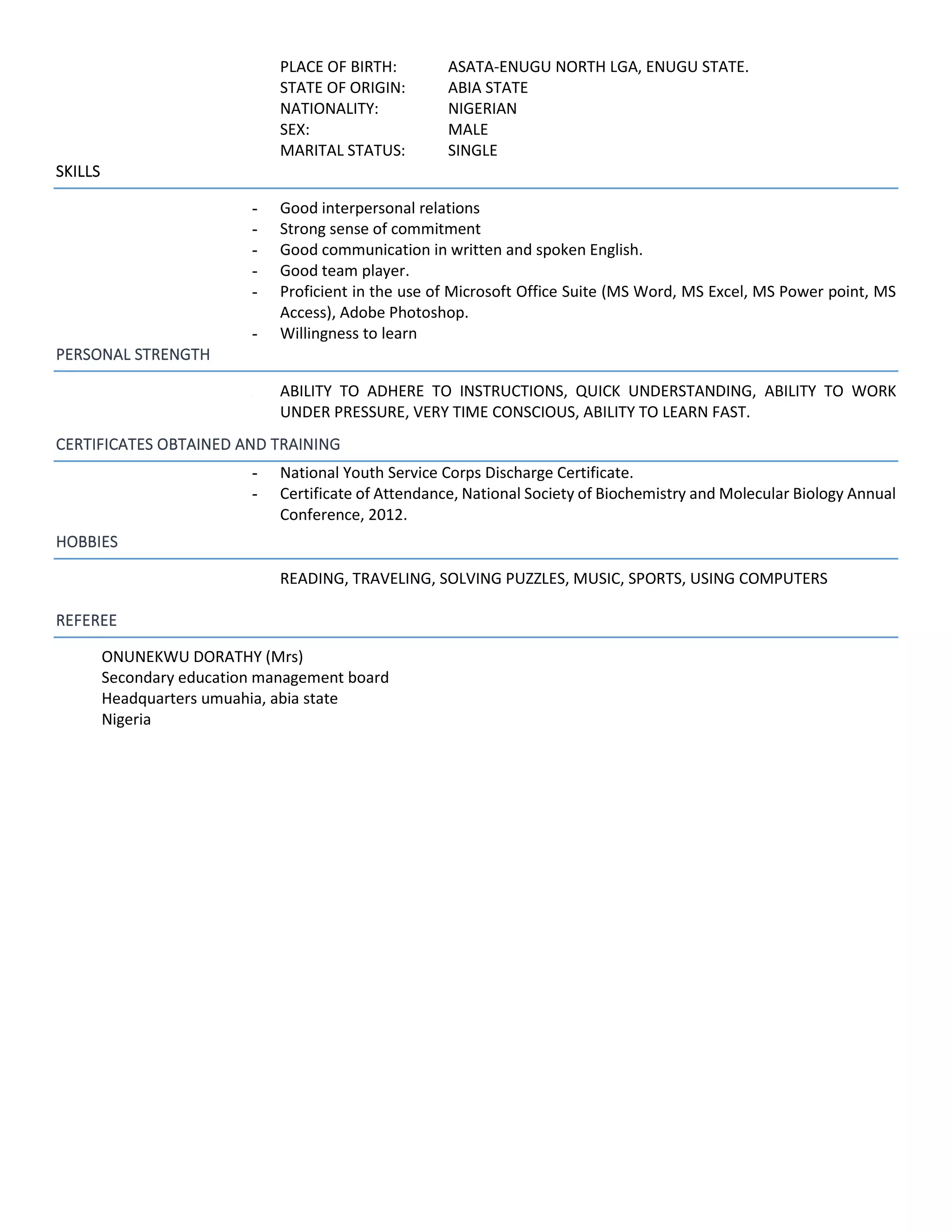working cv | PDF