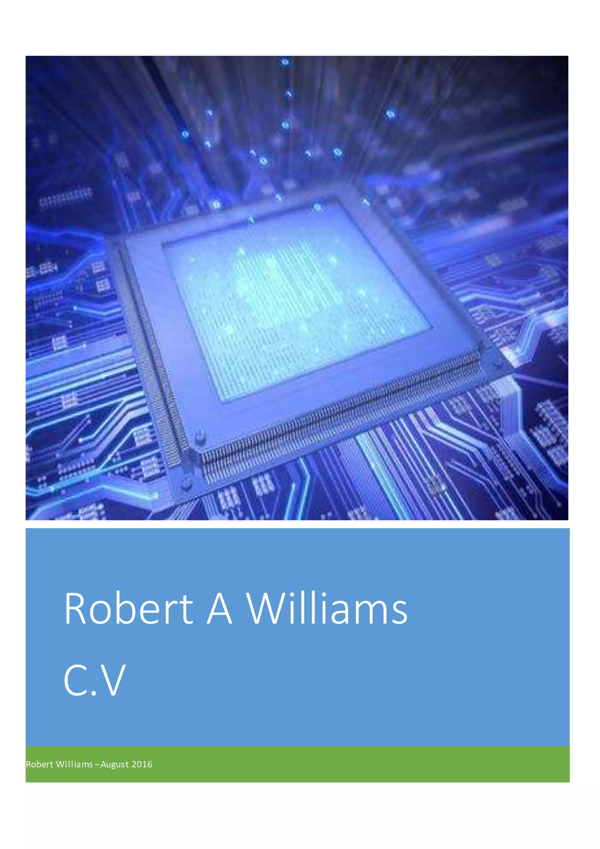 Robert Williams - CV - August 2016 | DOCX