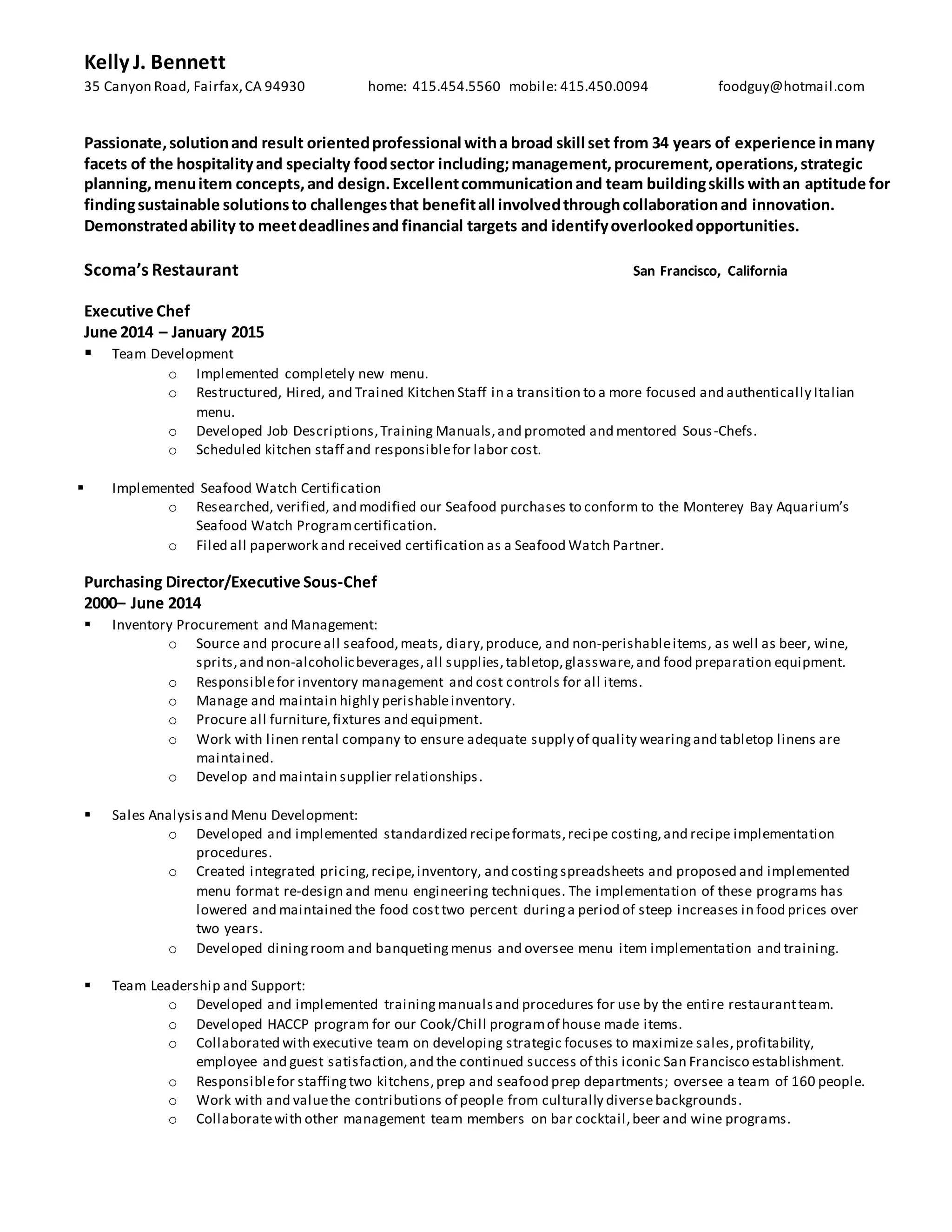 Kelly J Bennett Resume 7-15-16 | DOCX