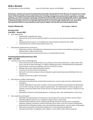 Kelly J Bennett Resume 7-15-16 | PDF