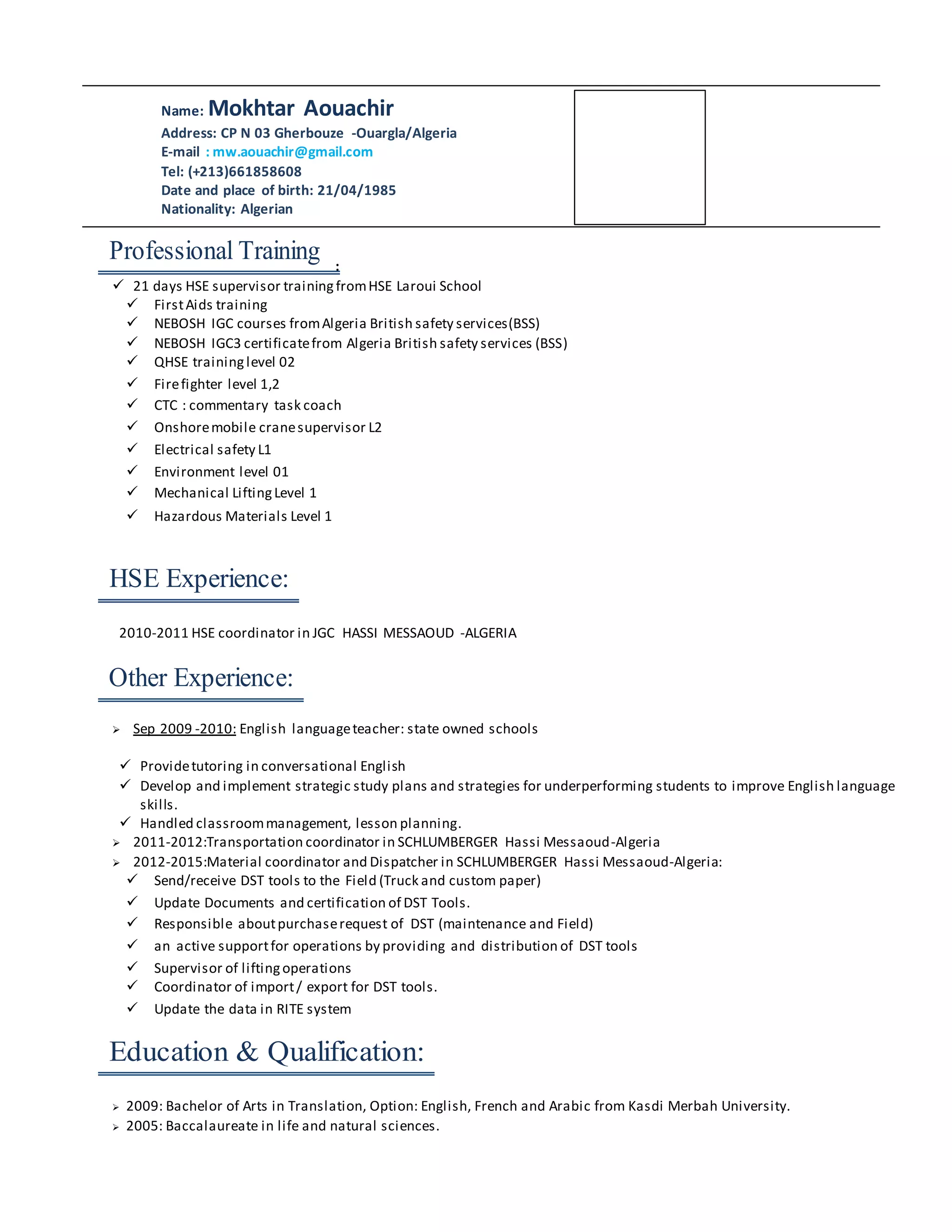 my new CV | DOCX