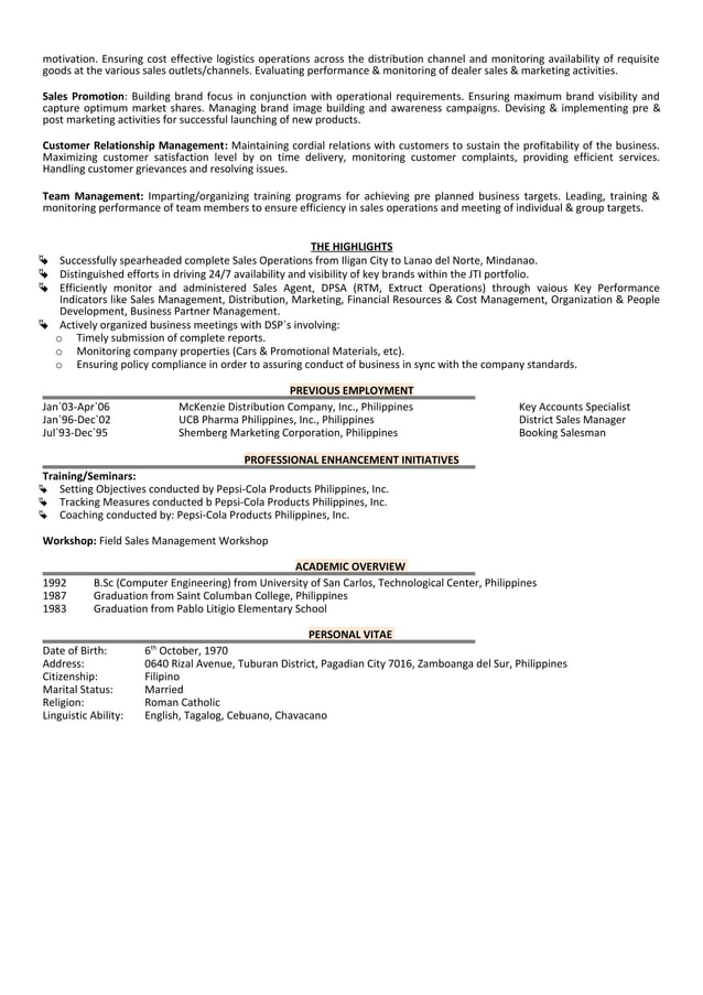 Dennis E. Elopre - CV (Updated - Nov. 3 | DOC