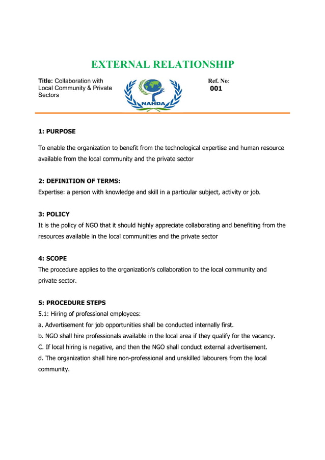 external relationship | PDF