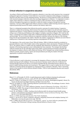 92 Critical-Reflection | PDF