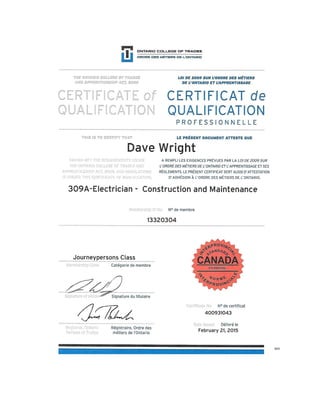 Certificate of Qualification | DOC