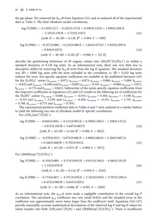 Ion specific equation coefficient version of the Abraham model for ionic liquid solvents ...