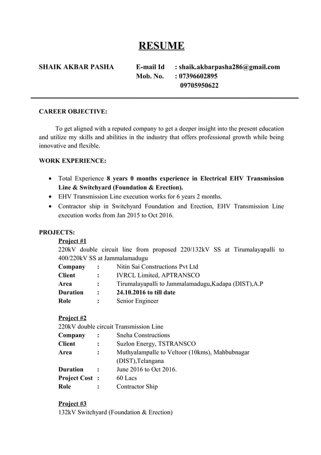 Shaik Akbar Pasha_Resume | PDF