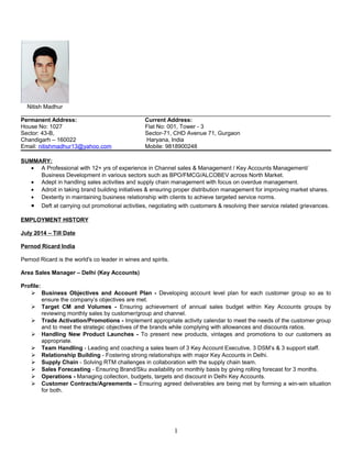RESUME_NITISH MADHUR | DOC