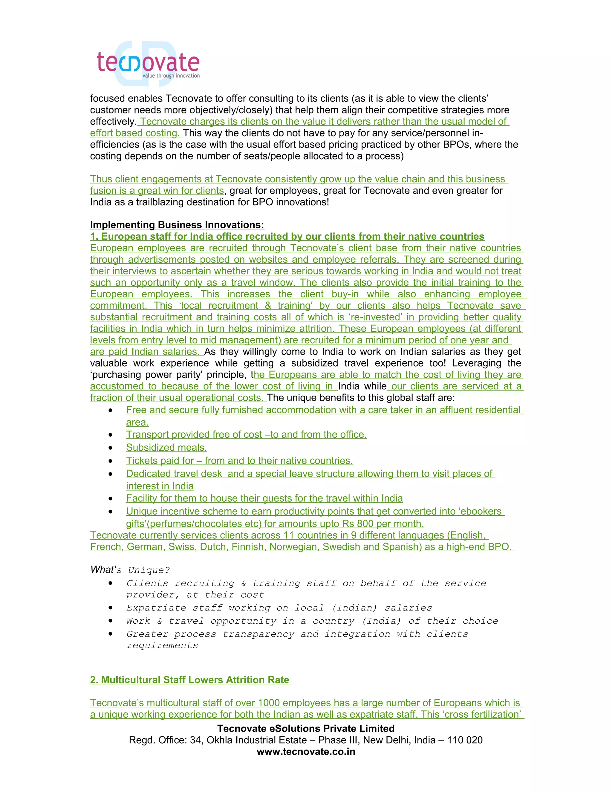 Fusion BPO awards submission | DOC