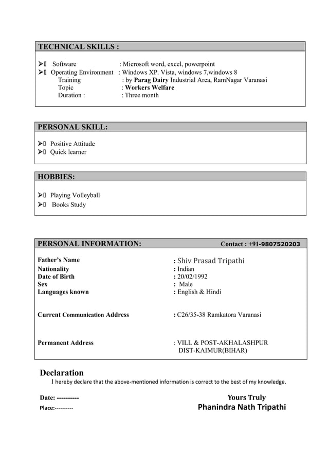 RESUEM PHANINDRA | PDF