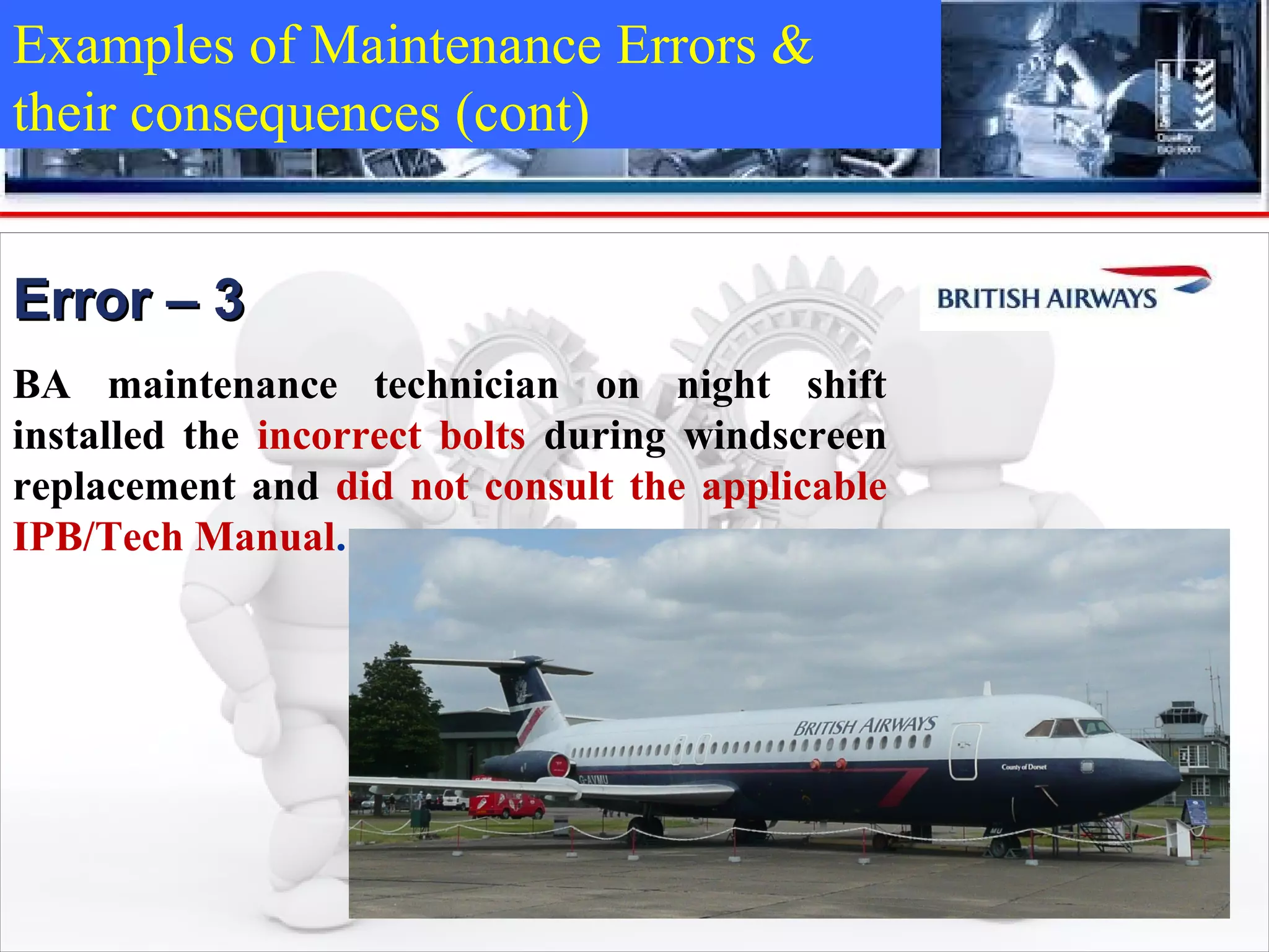 Maintenance Mistakes | PPT