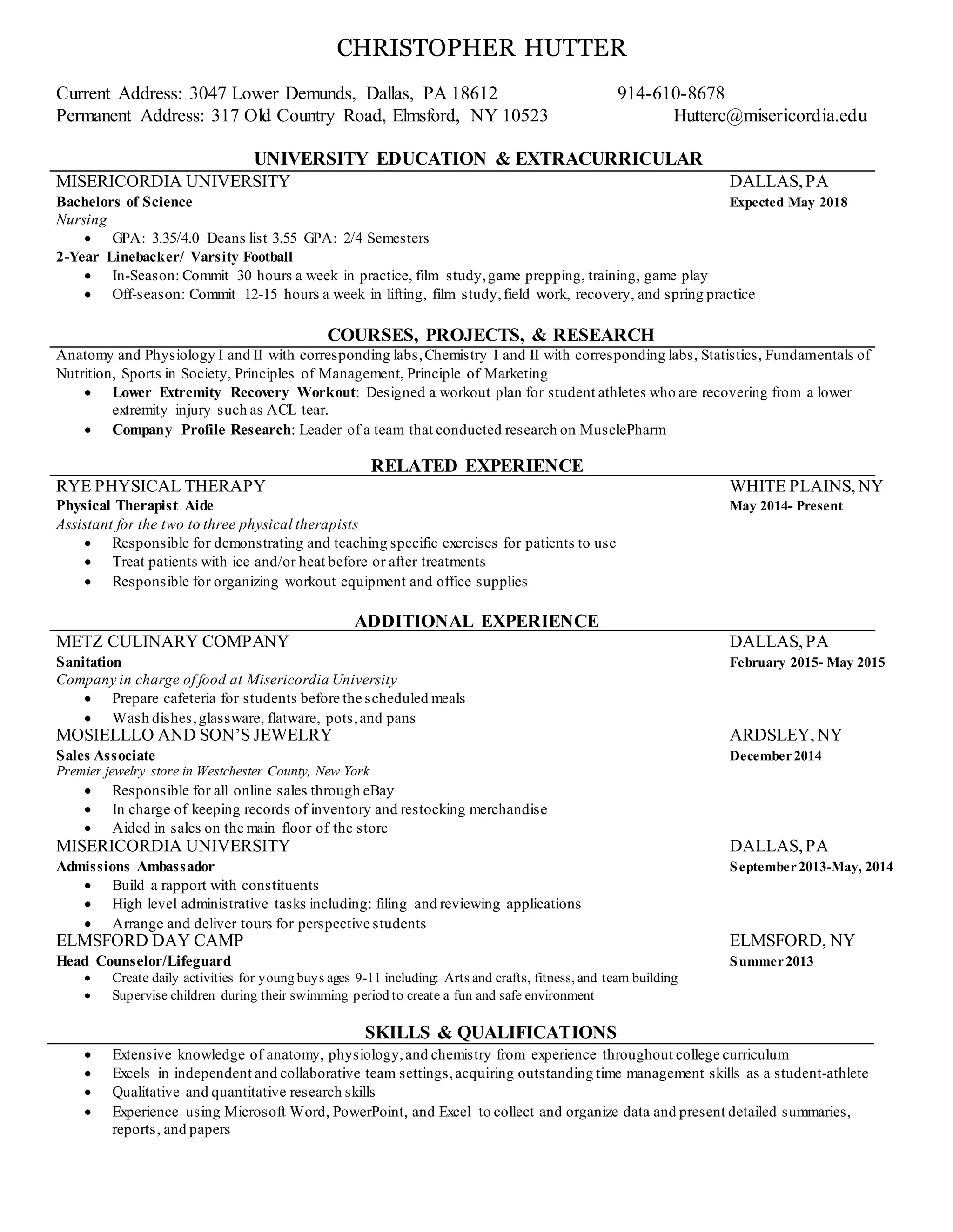Christopher Hutter Current Resume | DOCX